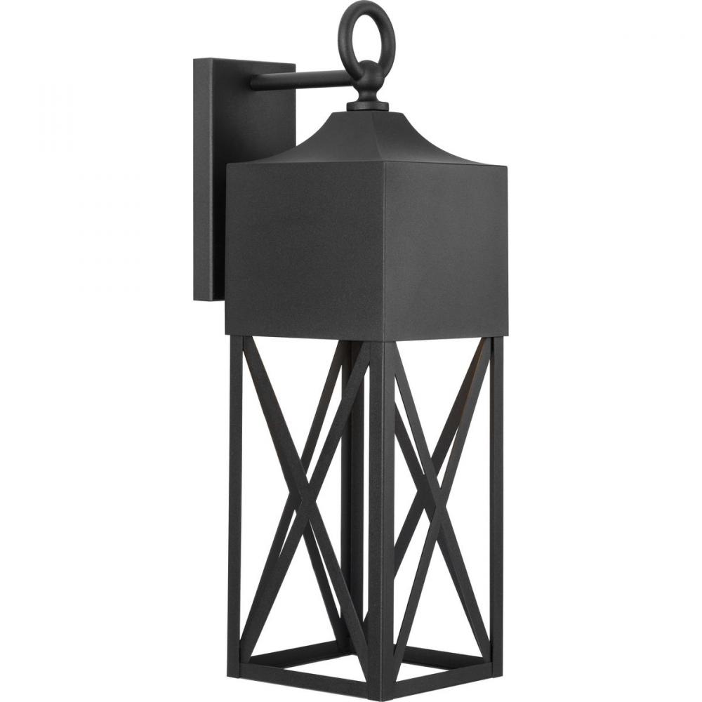 Birkdale Collection One-Light Modern Farmhouse Textured Black Outdoor ...
