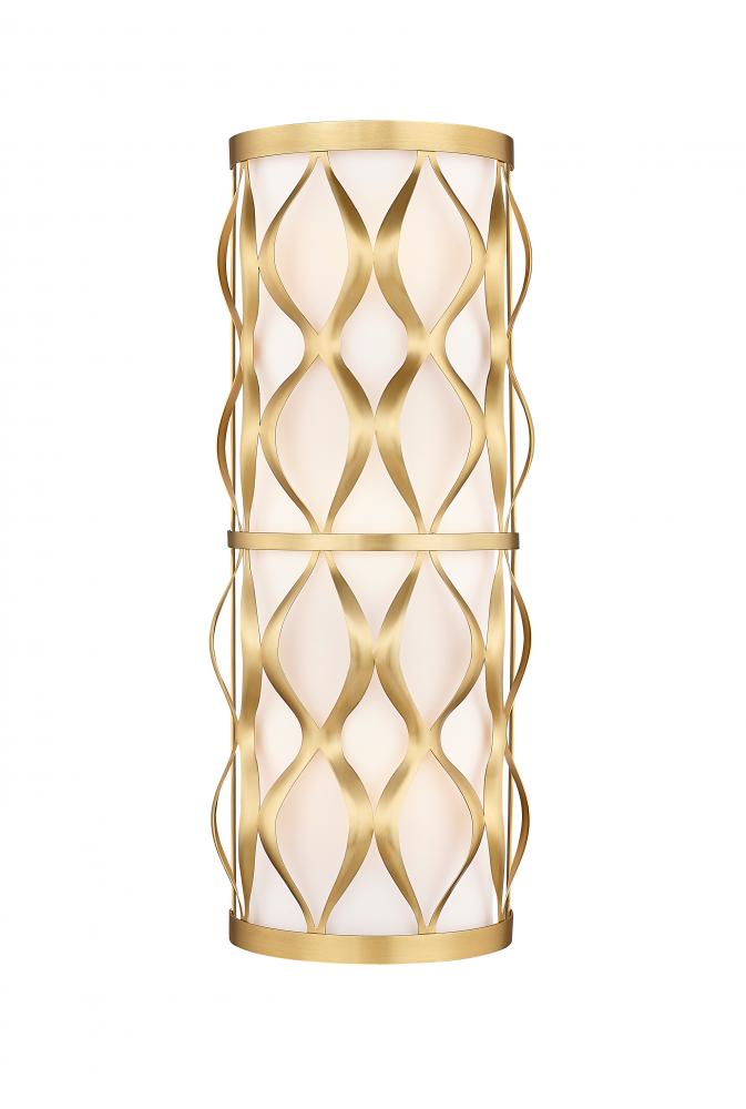 3 Light Wall Sconce : CPKG8 : Modern Gold : White | Minnesota Lighting ...